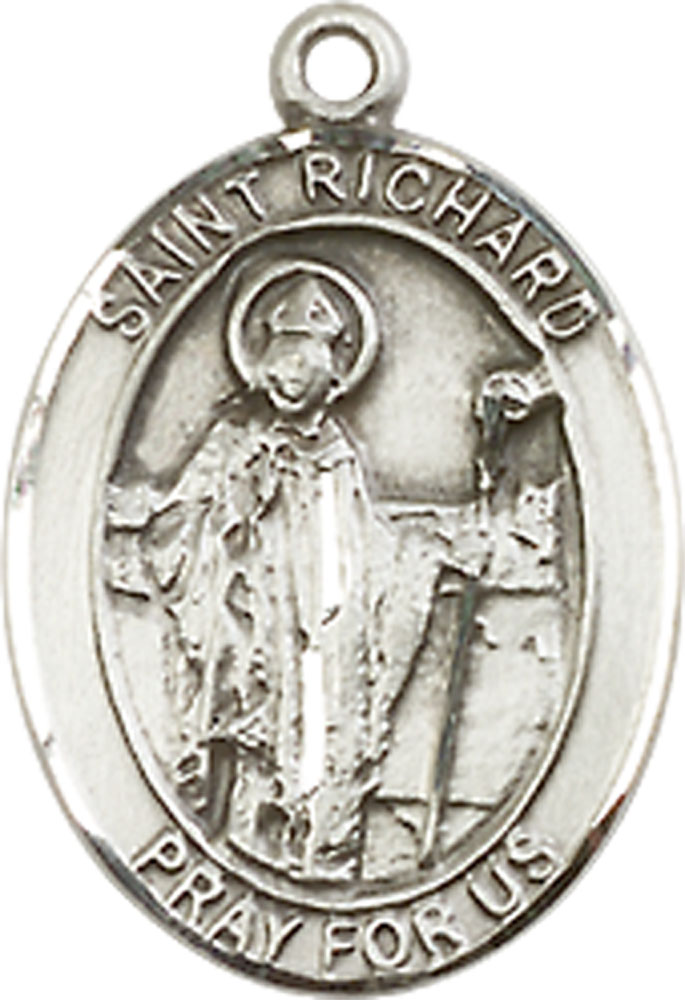 Sterling Silver Saint Richard Medal | A.T. Merhaut, Inc.
