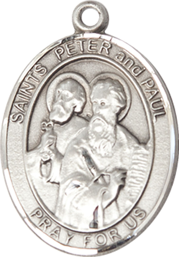 Sterling Silver Saint Peter St Paul Medal | A.T. Merhaut, Inc.