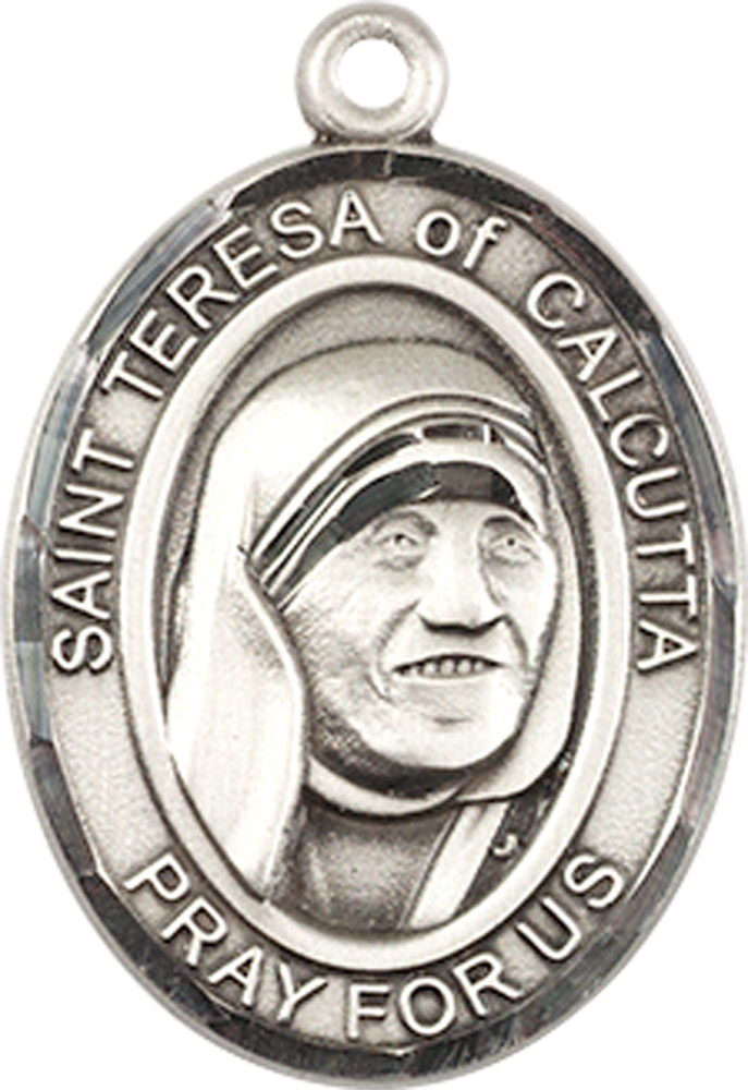 Sterling Silver Saint Teresa of Calcutta Medal | A.T. Merhaut, Inc.