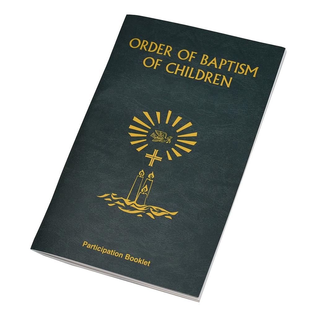 Order Of Baptism Of Children (Participation Booklet) | A.T. Merhaut, Inc.
