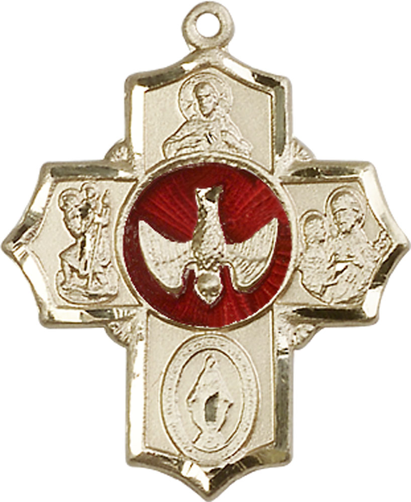 14kt Gold 5-Way Medal | A.T. Merhaut, Inc.