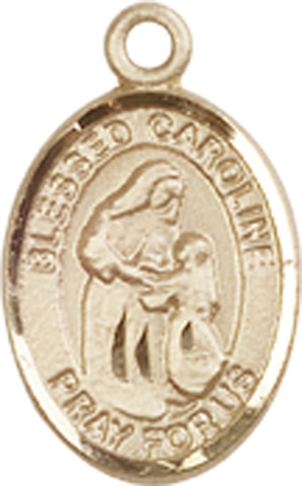14kt Gold Blessed Caroline Gerhardinger Medal | A.T. Merhaut, Inc.