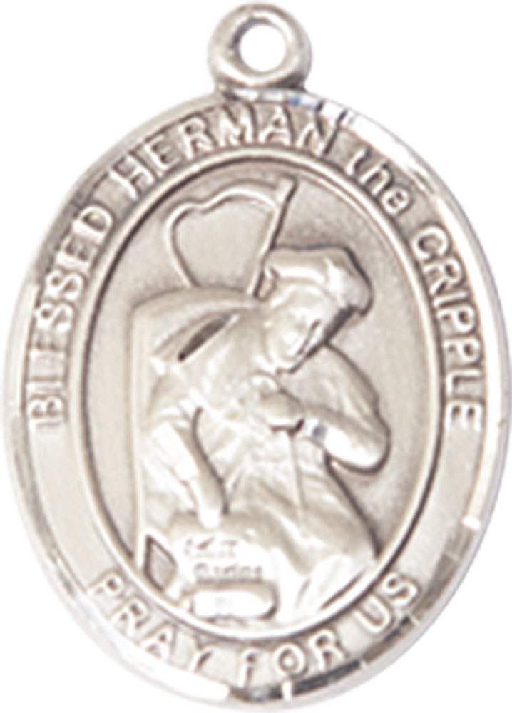 Sterling Silver Blessed Herman the Cripple Medal | A.T. Merhaut, Inc.